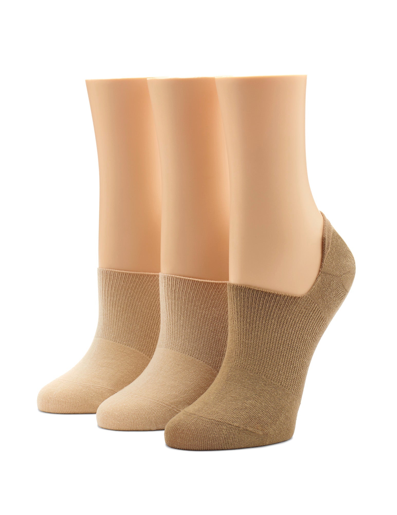 Cotton No Show Arch Hug Sock 3 Pair Pack | HUE