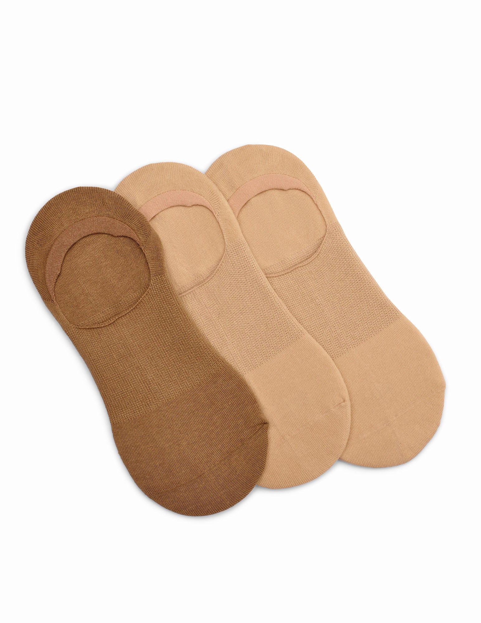 Cotton No Show Arch Hug Sock 3 Pair Pack | HUE