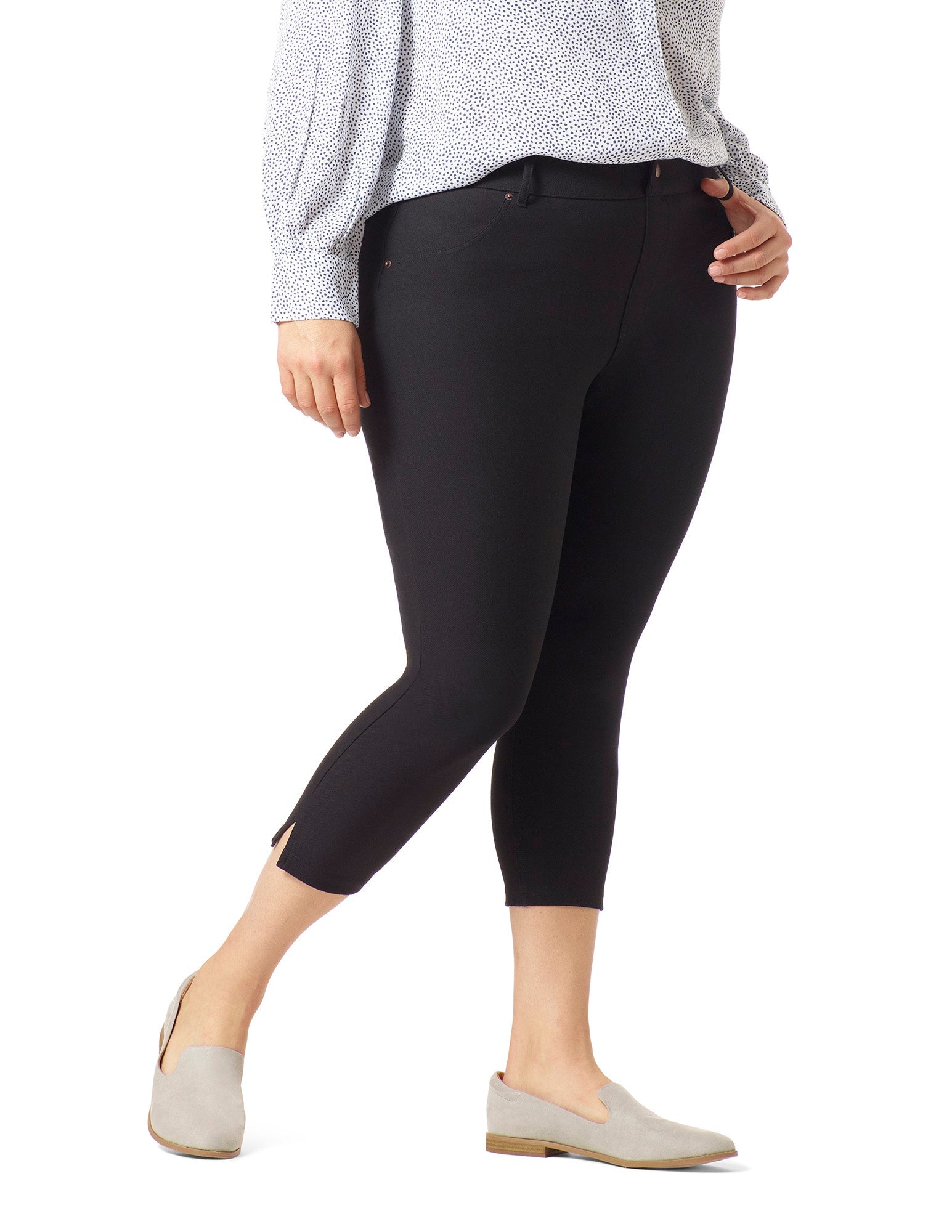 Essential Denim Mid-Rise Capri | HUE