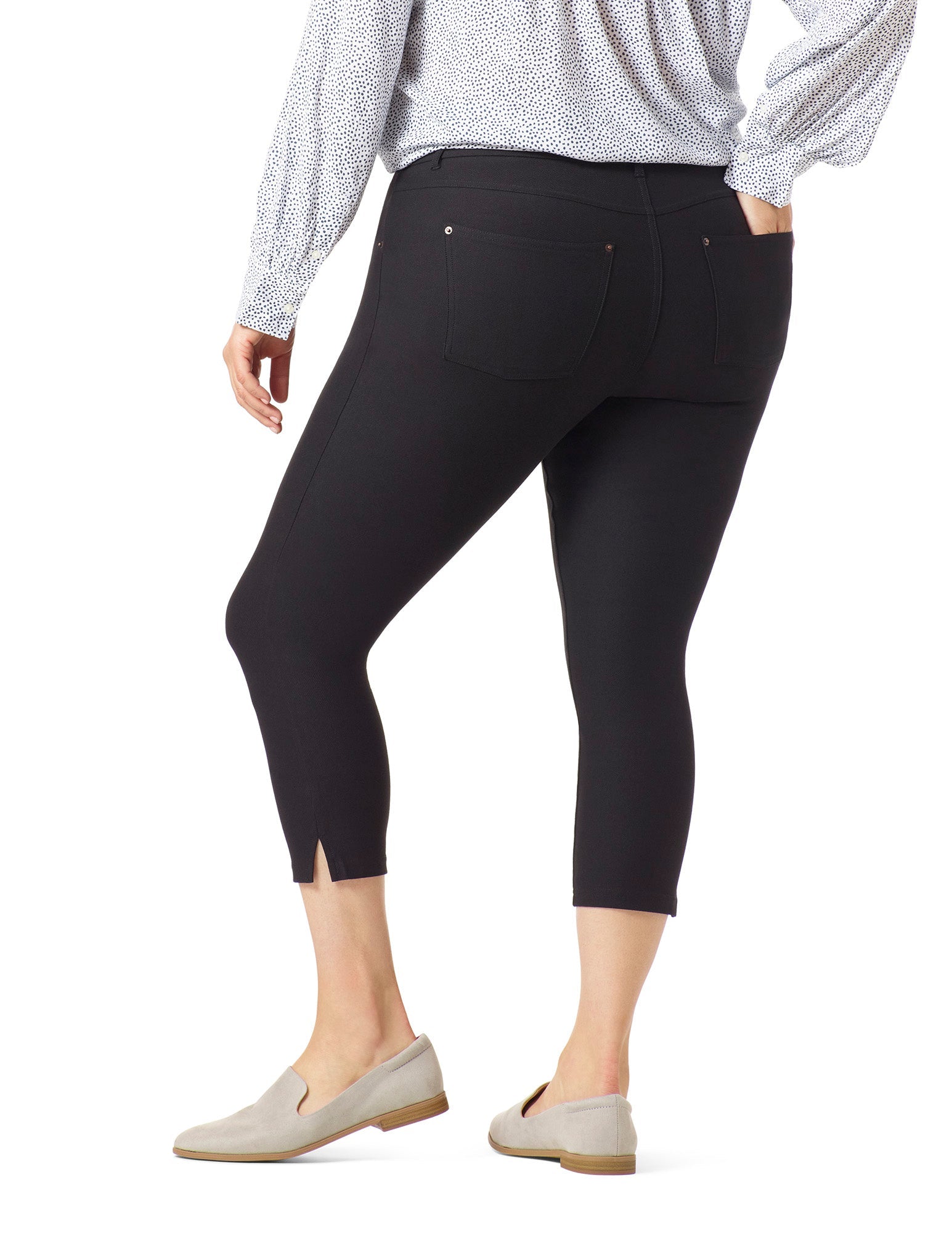 Essential Denim Mid-Rise Capri | HUE