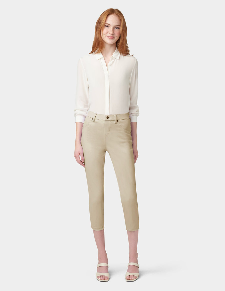 Hi-Rise Ultra Soft Denim Capri Legging – HUE