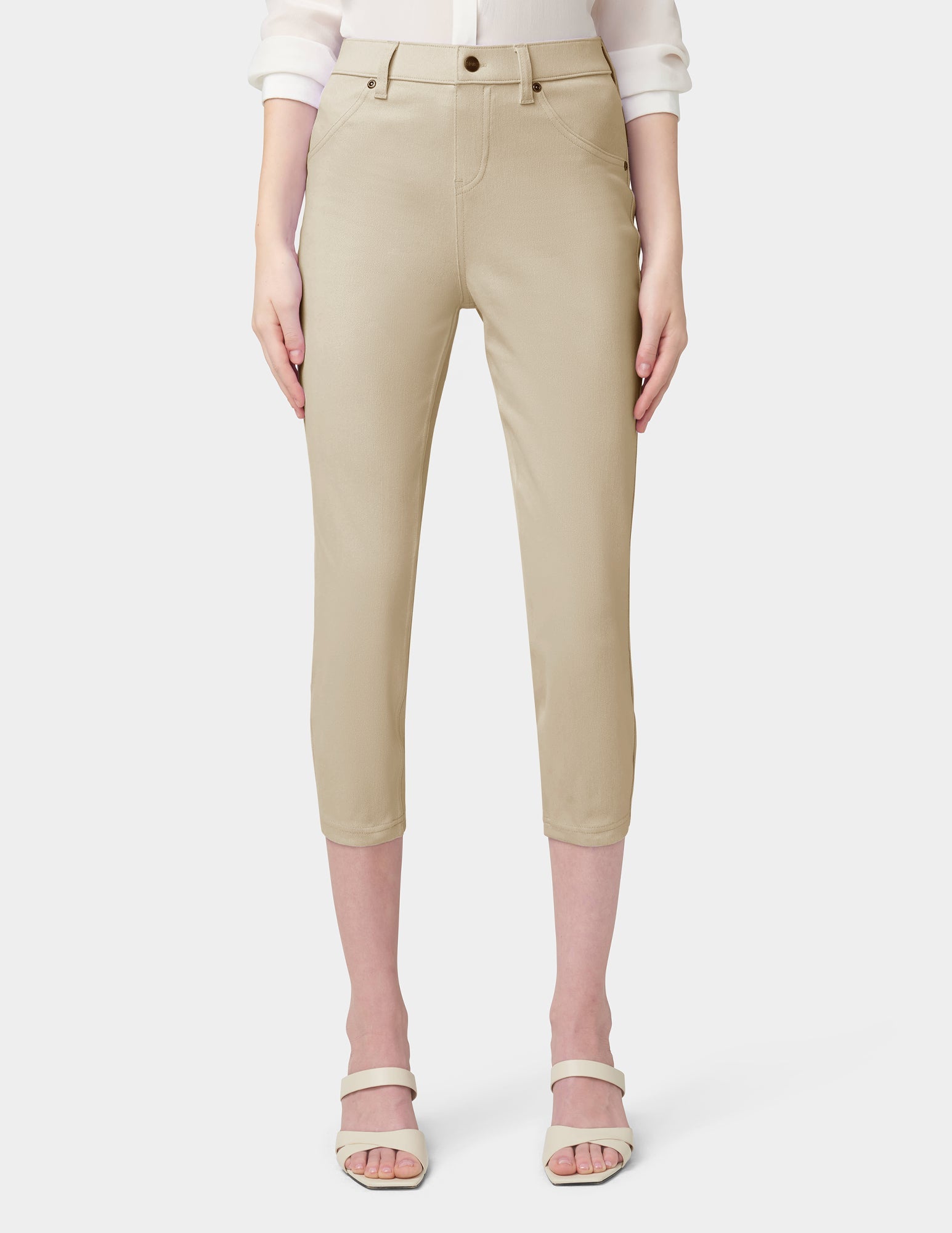 Hi-Rise Ultra Soft Denim Capri Legging – HUE