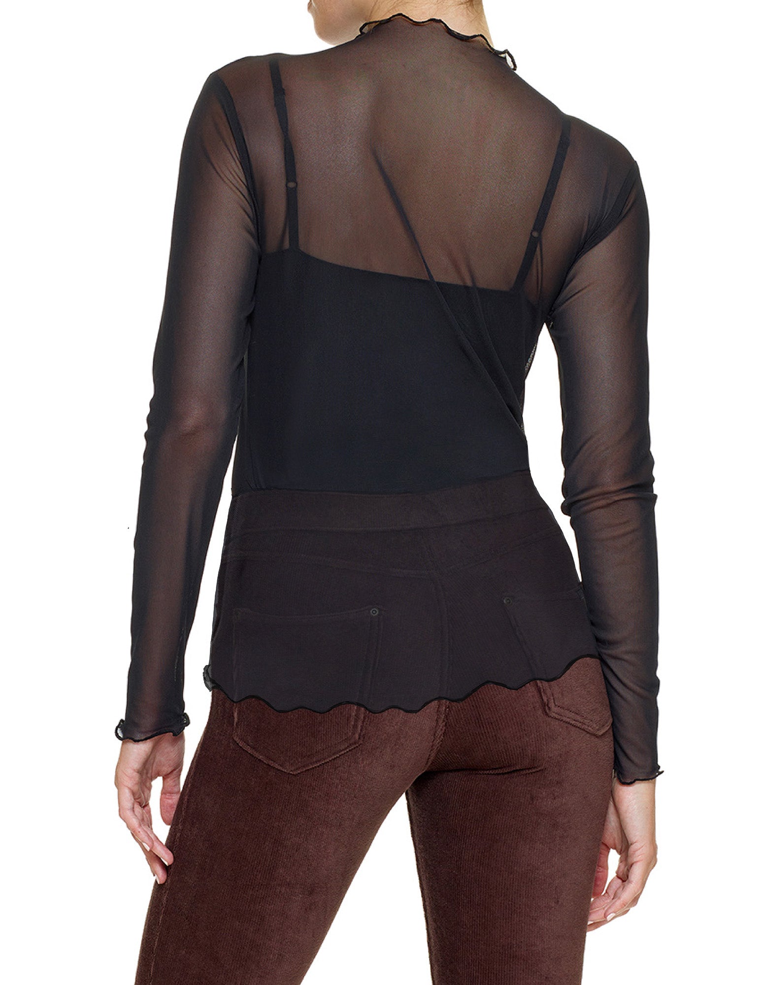 Long Sleeve Mesh Top | HUE