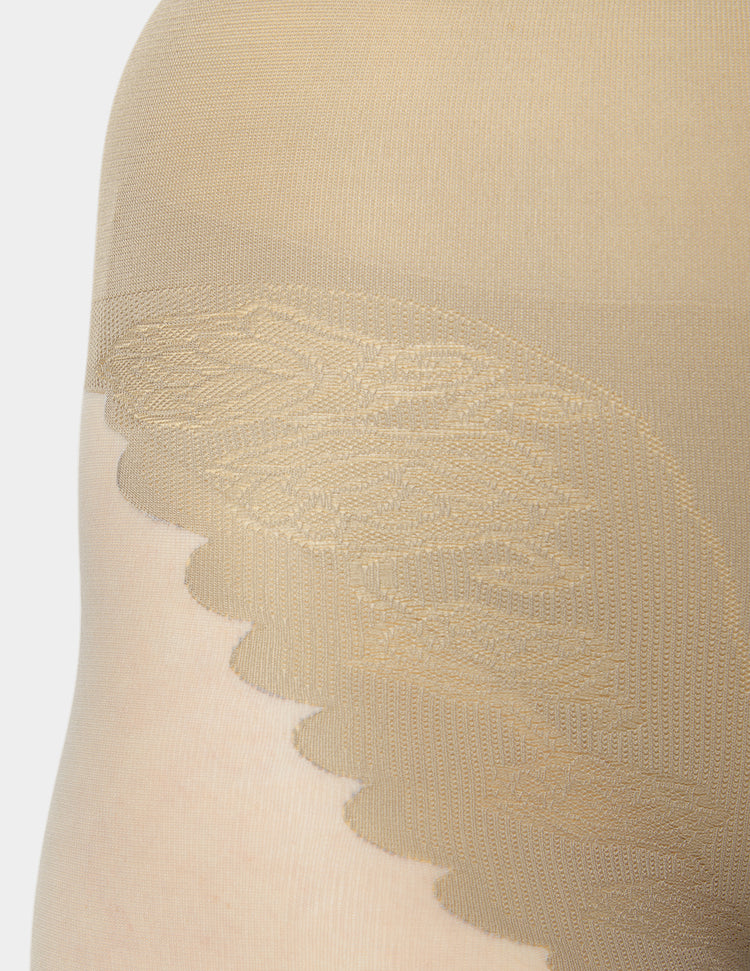 French Lace Control Top Pantyhose | HUE